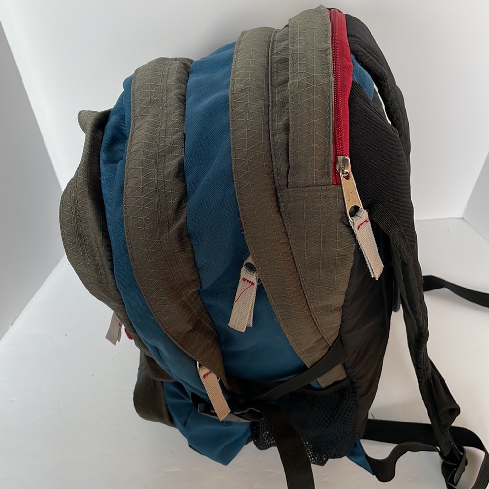 Jansport Blue/Black/Gray School Travel Backpack Unisex - Gem